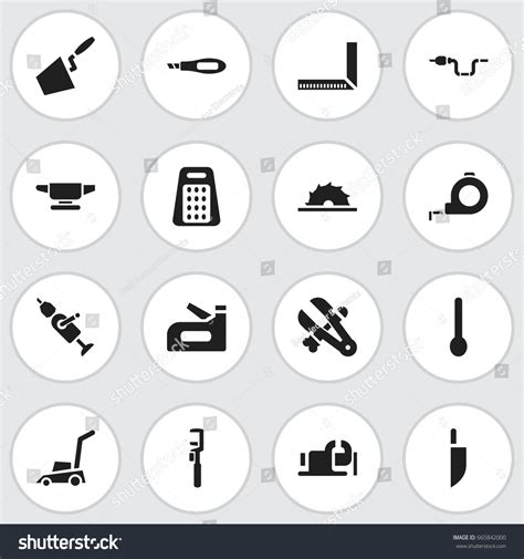 Set Of 16 Editable Instrument Icons. Includes - Royalty Free Stock ...