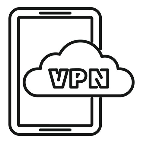 Mobile Phone Using Vpn Protecting Data Connection 47223424 Vector Art At Vecteezy