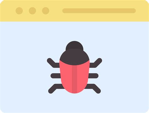 bug fixing icon vector image suitable for mobile apps web apps and