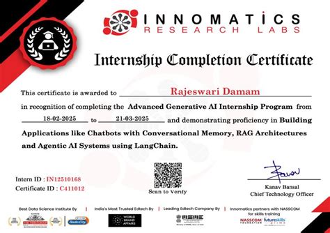 generativeai langchain gemini promptengineering rag aiinternship