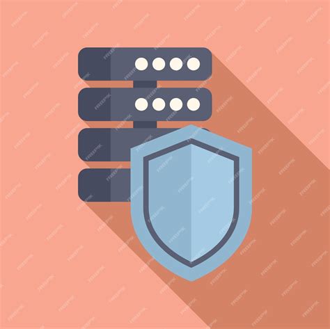 Premium Vector Secure Data Server Protection Concept Icon