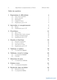 PDF Algorithmes Et Programmation En Pascal Cours Et Formation Gratuit