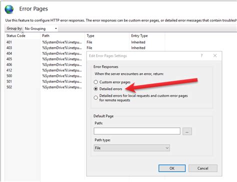 Windows Server 2012 R2 Cant Get Or Iis To Display The Error
