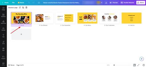 add navigation menu to canva websites [tutorial 2023]