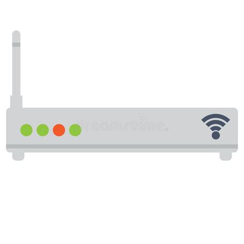 Wireless Ethernet Modem Router Vector Illustration Stock Vector