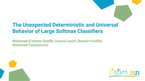 Mohamed El Amine Seddik Cosme Louart Romain Couillet Mohamed Tamaazousti · The Unexpected