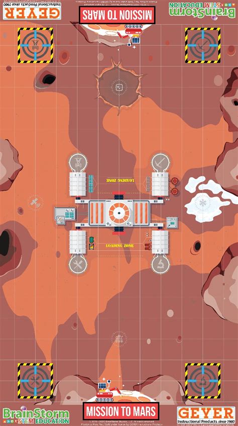 Brainstorm Stem Education Robotics Activity Mat Robot Rescue 80 X 44