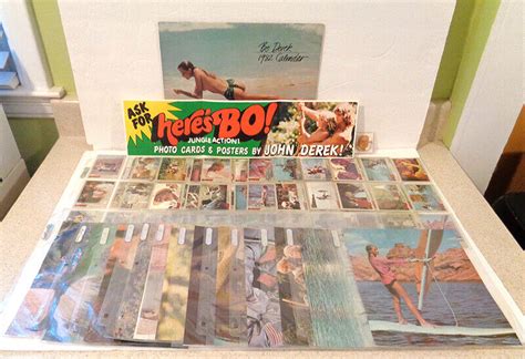BO DEREK CALENDAR 1982 HERE S BO CARD SET POSTERS BANNER PIN BO DEREK CALENDAR 1982 HERE S BO CARD SET POSTERS BANNER PIN