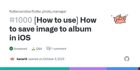 [how to use] how to save image to album in ios · fluttercandies flutter photo manager