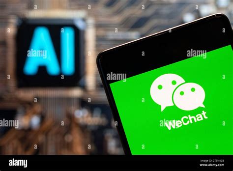 in this photo illustration the chinese multi purpose messaging social