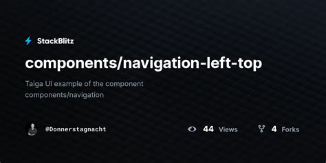Componentsnavigation Left Top Stackblitz