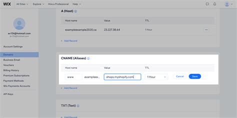 Shopify Help Center Connecting A Wix Domain To Shopify