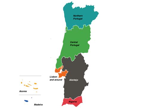 A Guide To Portugals 7 Beautiful Regions Map Touropia