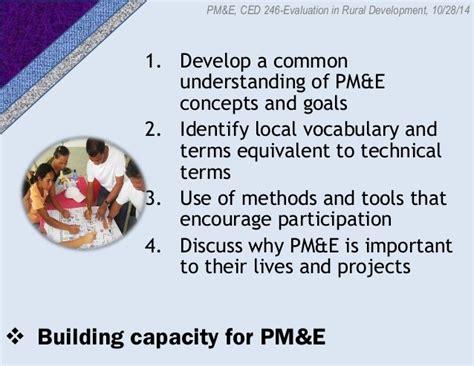 Participatory Monitoring And Evaluation