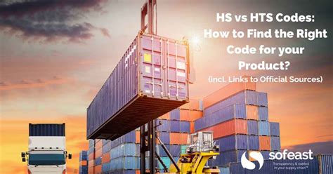 Hs Vs Hts Codes How To Find The Code You Need Sofeast Hs Vs Hts Codes How To Find The Code You Need Sofeast
