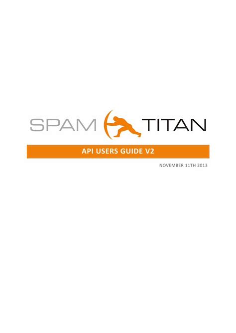Pdf Api Users Guide V2 Spamtitan Dokumentips