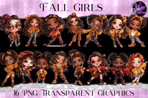 Fall Girl Chibi Graphic By Kristaldesigns · Creative Fabrica