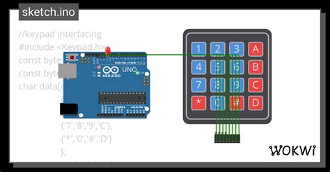 Keypad With Arduino Wokwi Esp32 Stm32 Arduino Simulator