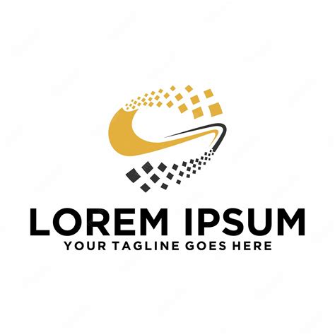 データ サイエンティストのピクセル文字 S ロゴ プレミアムベクター