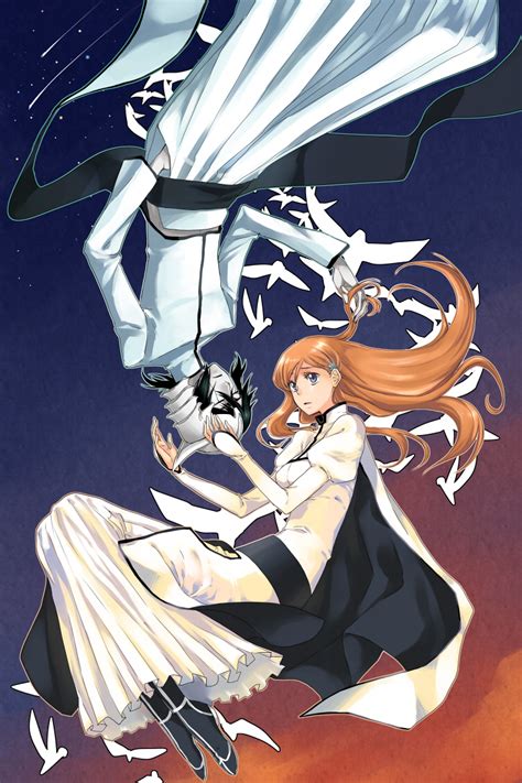 Inoue Orihime And Ulquiorra Cifer Bleach Danbooru