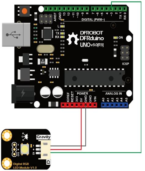 DFR0605 Gravity Digital RGB LED Module DFRobot Mouser