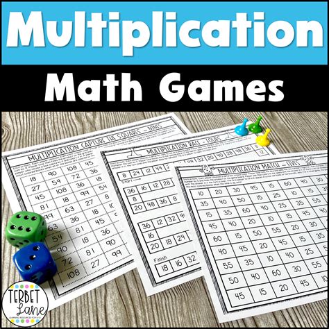 Multiplication Math Games Printable Classful