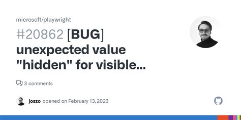 Bug Unexpected Value Hidden For Visible Element · Issue 20862
