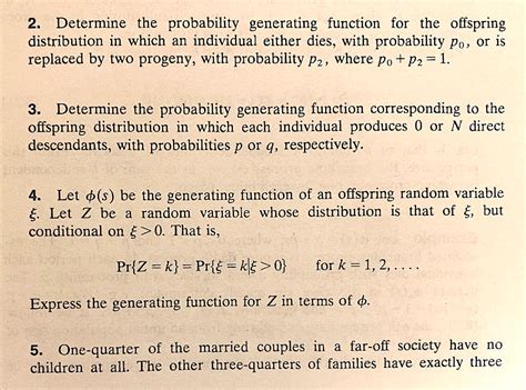 Determine The Probability Generating Function For Chegg