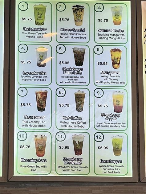 Menu At Tea Bear Teahouse The Woodlands