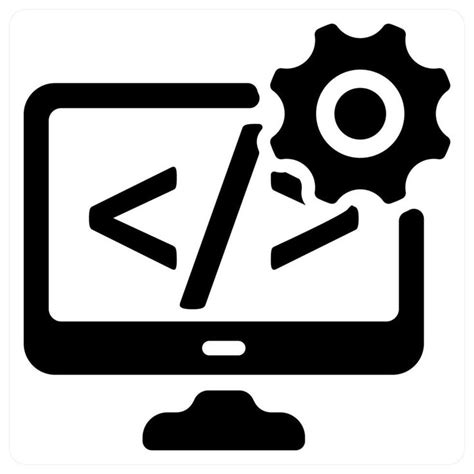 Software Development Icon Concept In Black Color Software Development