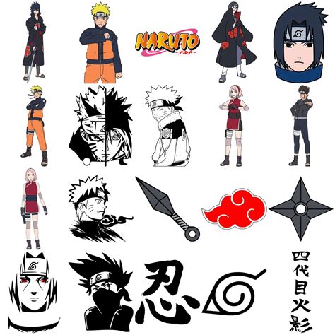 Naruto Set Svg Bundle Naruto Characters Svg Naruto Shippuden Svg Svgpan