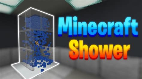 How To Make A Working Shower In Minecraft Youtube