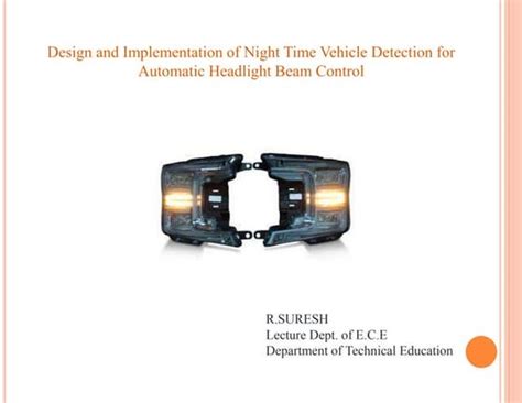 adaptive lighting system for automobiles pptx