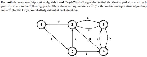 Solved Use Both The Matrix Multiplication Algorithm And