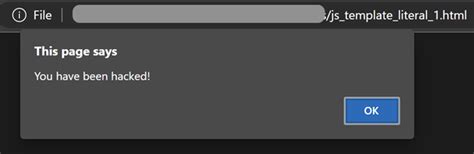 Preventing Js Template Literal Injection Galah Cyber