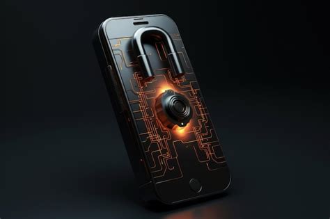 Secure Digital Lock On A Smartphone Generative Ai Premium Ai