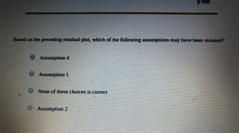 Solved 2 Model Assumptions In A Multiple Regression Model
