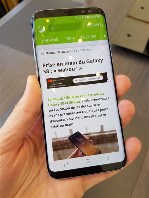 Nos Photos Du Samsung Galaxy S8 Et De Son Interface
