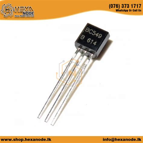 Bc549b To92 30v 100ma Pnp Transistor Hexa