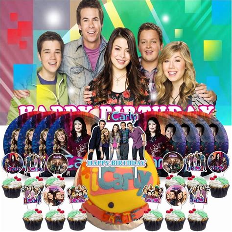 Icarly Birthday Supplies Plates Decorations Decor Backdrop Banner Cake