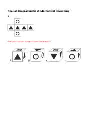 Spatial Diagrammatic Mechanical Reasoning Cube Unfolding Course Hero
