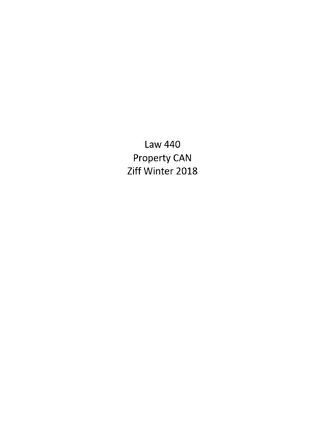 Property Law Outline Pdf Fee Simple Lease