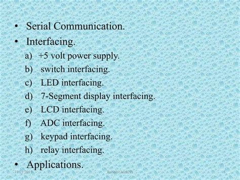 8051 Microcontroller Ppt Pptx