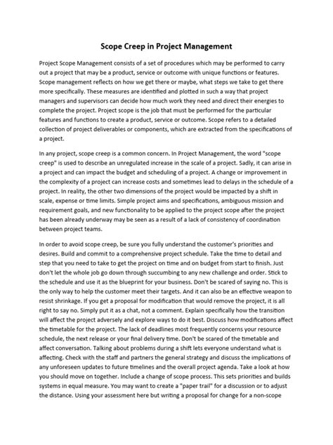 Project Management Pdf Project Management Business