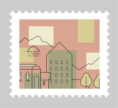 Architecture Of Italy On Postcard Or Postmark 17520108 Vector Art At