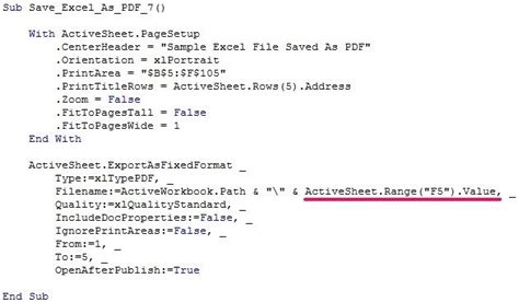 Excel Vba Save As Pdf Step By Step Guide And 10 Examples Artofit