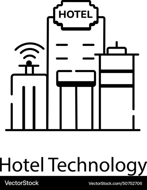 Iot City Linear Icon Royalty Free Vector Image