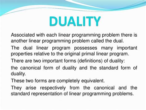 Ppt Duality Powerpoint Presentation Free Download Id1852210