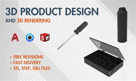 Do 3d product design, 3d cad modeling and rendering by Borja_lopez | Fiverr