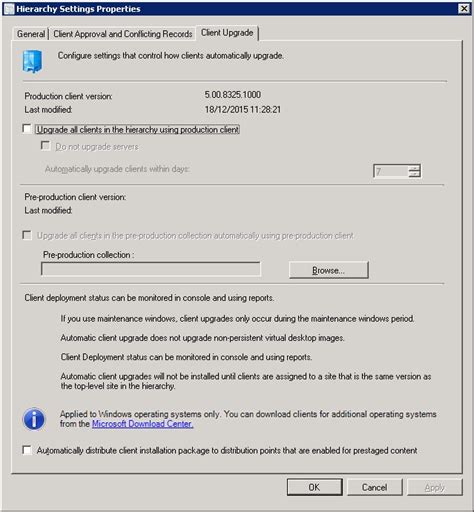 SCCM How To Auto Upgrade Clients